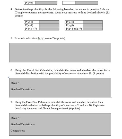 Solved Statistical Concepts Probability Binomial Chegg