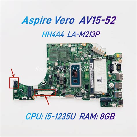 Stonetaskin For Acer Aspire Vero Av15 52 Laptop Motherboard Hh4a4 La M