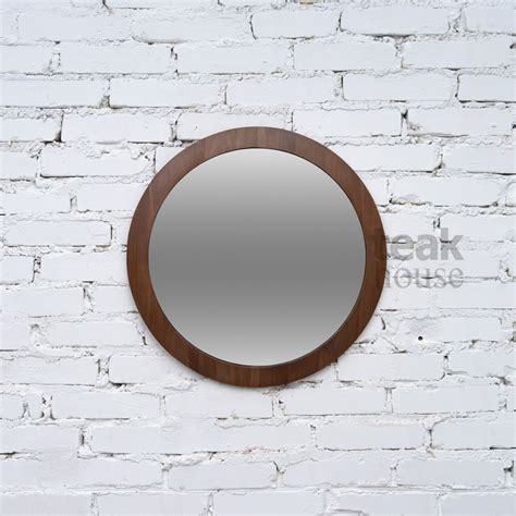 Зеркало круглое CARPENTER 60 из материала массив тика, зеркало купить в ...