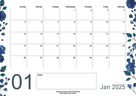 Printable Calendar Free Full Page Borders Designs Elly Lianne