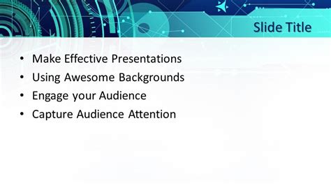 Free Future Technology PowerPoint Template Free PowerPoint Templates
