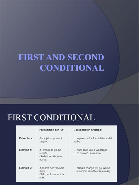 First And Second Conditional Exercises Pdf