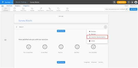 Question Randomization Questionpro Help Document