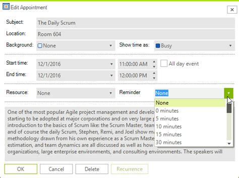 Radschedulerreminder Radscheduler Telerik Ui For Winforms