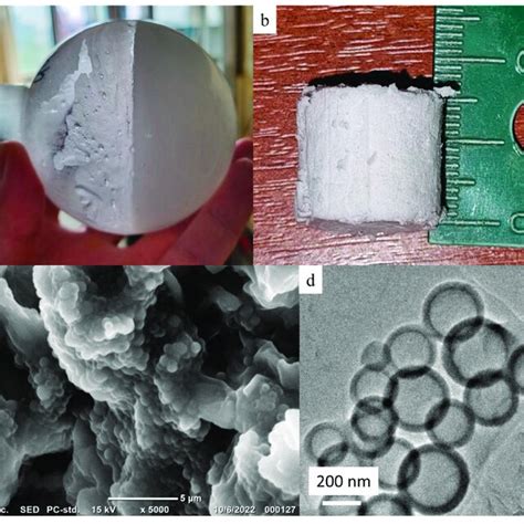 Gel In The Flask A Gel After Freeze Drying B Sem Image Of Sample