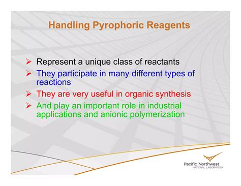Handling Pyrophoric Reagents Pdf