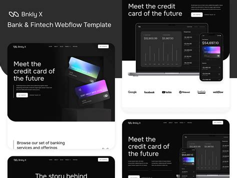 bnkly x bank webflow template on behance