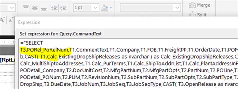Ssrs Adding Field On Form Epicor Erp 10 Epicor User Help Forum