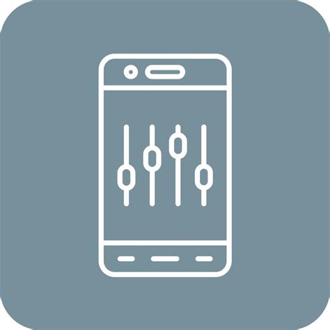 Mobile Controls Line Round Corner Background Icons 14807312 Vector Art At Vecteezy