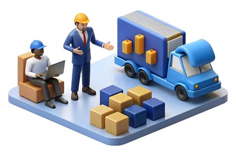 3d Ai Driven Supply Chain Optimization Team Meeting In Dynamic Office Environment Logistics