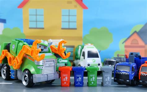 汪汪队灰灰的资源回收车玩具 教小朋友学会垃圾分类 玩具大派对 玩具大派对 哔哩哔哩视频