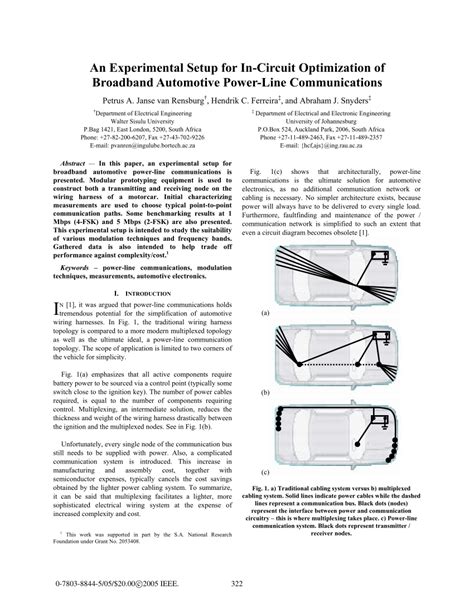 Pdf An Experimental Setup For In Circuit Optimization Of Broadband Automotive Power Line