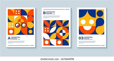 Set Three Abstract Retro Style Covers Stock Vector Royalty Free 1669616134 Shutterstock