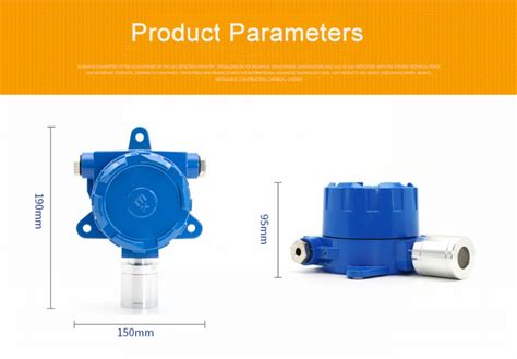 H2s Hydrogen Sulfide Fixed Gas Detector With Display Alarm Industrial Monitor 0 100ppm Win Sensors