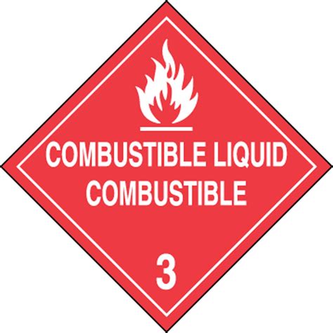 Combustible Liquid Combustiblewgraphic 3 Pack