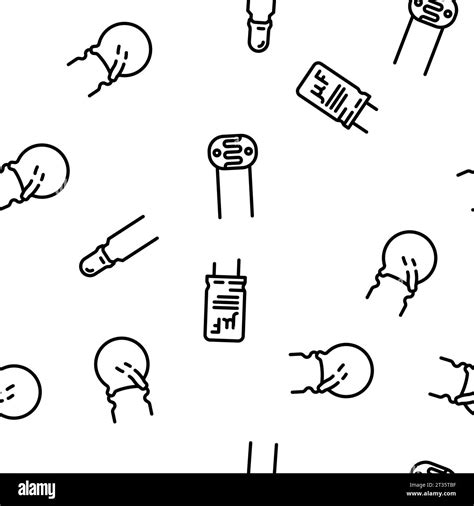 Component Electronic Chip Vector Seamless Pattern Stock Vector Image