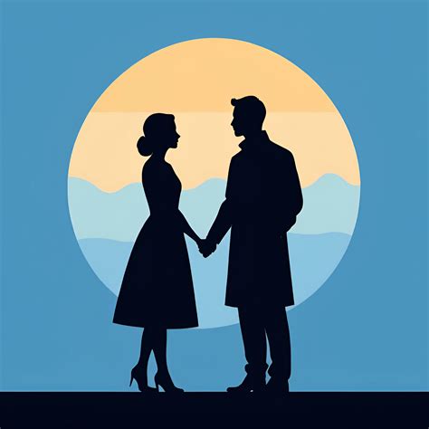 Silhouette Couple At Sunset Free Download Ai Scribbles