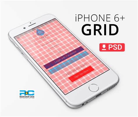 IPhone 6 Grid Layout PSD