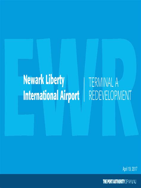 fillable online ewr terminal a redevelopment program fax email print