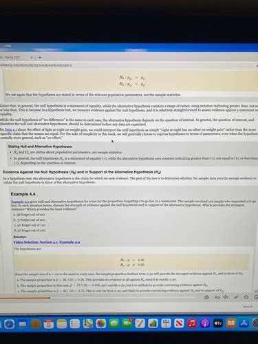 Chapter Hypothesis Tests Flashcards Quizlet