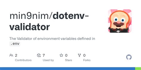 Github Min9nimdotenv Validator The Validator Of Environment