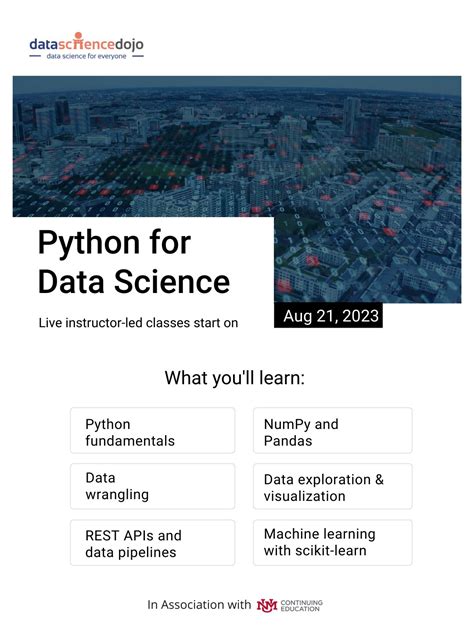 Data Science Dojo On Twitter Elevate Your Python Expertise Through Our Comprehensive Live