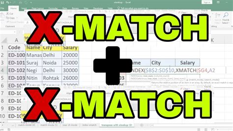 Two Way Xmatch In Excel How To Use Index With Match In Excel Youtube
