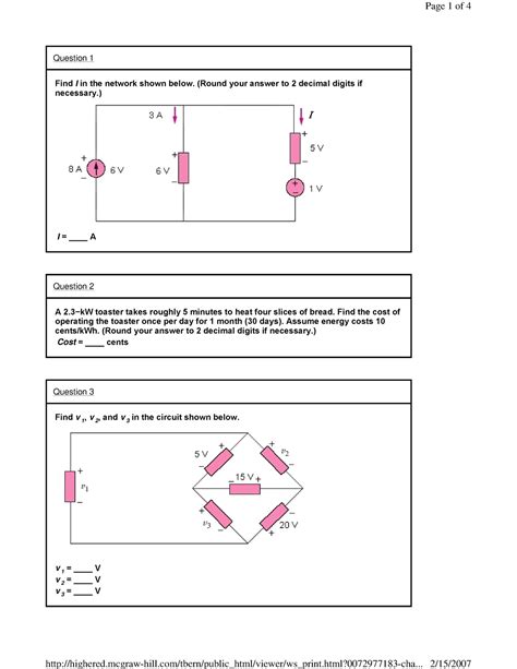 Problem Set Test Prep Question Find I In The Network Shown
