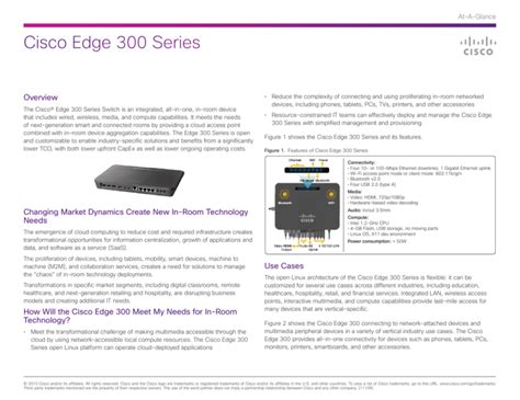 Cisco Edge Series Overview At A Glance