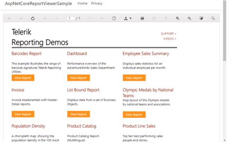 How To Embed Reporting Into Your Aspnet Core Web App
