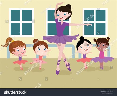 Ballet Class Cartoon Vector Concept Banner Stock Vector Royalty Free 1941757123 Shutterstock