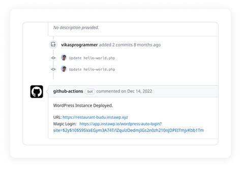 Wordpress Git Integration Instawp