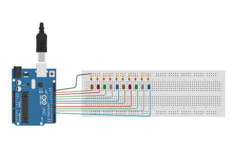 Circuit Design Circuito De Luces Variables En Secuencia Con Arduino