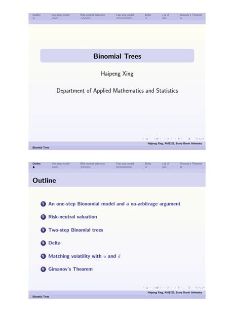 Binomial Trees By Saidul Alam Pdf Option Finance Applied Mathematics
