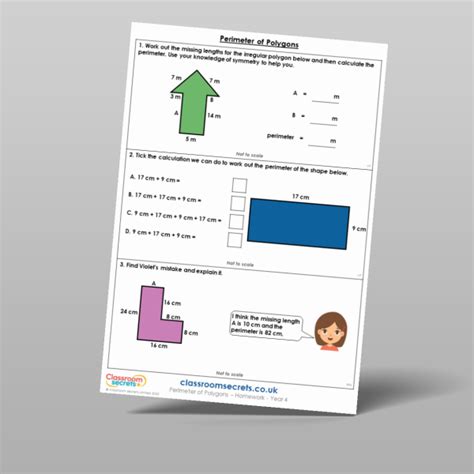 Year 4 Perimeter Of Polygons Homework Resource Classroom Secrets