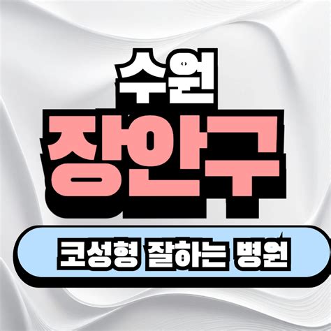 수원 장안구 코 성형외과 잘하는 병원 추천 및 가격 비교 매부리코 코끝 콧끝 넓은 코 등 Loyal It