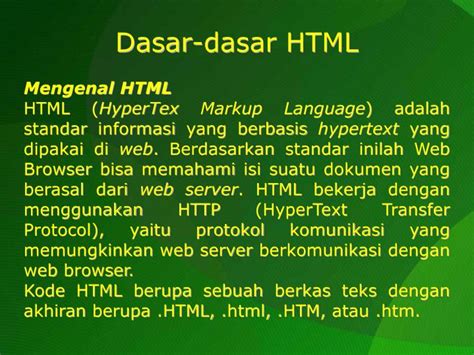 ppt dasar dasar html powerpoint presentation free download id 3567530