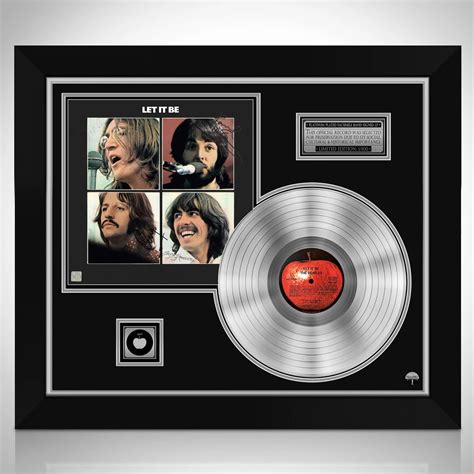 The Beatles Let It Be Platinum Lp Limited Signature Edition Custom