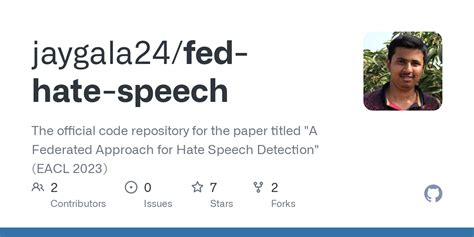 Github Jaygala24fed Hate Speech The Official Code Repository For