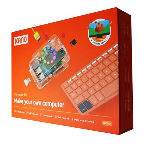 kano computer kit raspberry pi 3 4x 1 2 ghz 1 gb ram plugs into