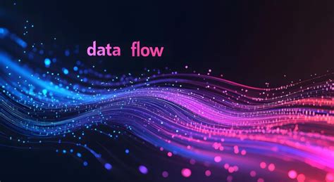 Digital Data Flow Vector Background Big Data Technology Lines 5g Wireless Data Transmission