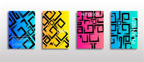 최소한의 벡터 추상 커버 노트북 디자인 인쇄를위한 플래너 와 일기 표지 0명에 대한 스톡 벡터 아트 및 기타 이미지 0명