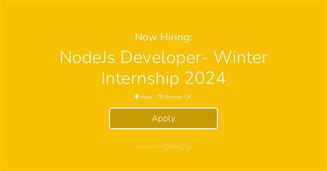 Nodejs Developer Winter Internship 2024 At Solvative