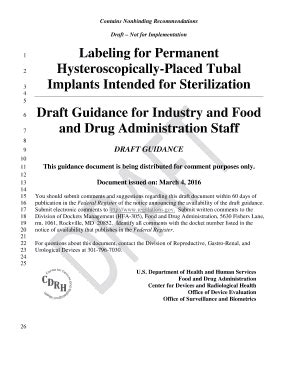 Fillable Online Fda Guidance For Industry And Food And Drug Administration Staff Fda Fax Email