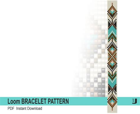 Bead Loom Pattern PDF Seed Bead Bracelet DIY Beading Etsy