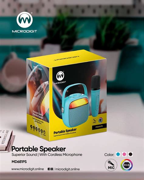 Microdigit Karaoke Portable Bt Speaker With Microphone Md682ps Pinoyhyper