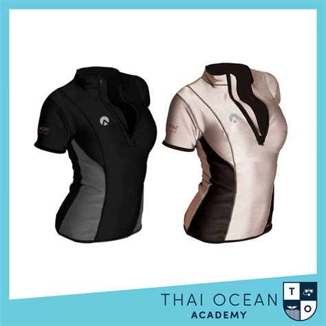 Sharkskin Chillproof Shortsleeve Chest Zip Female Thaioceanacademy