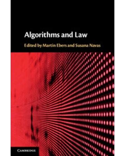 Algorithms And Law Legal Profession Law