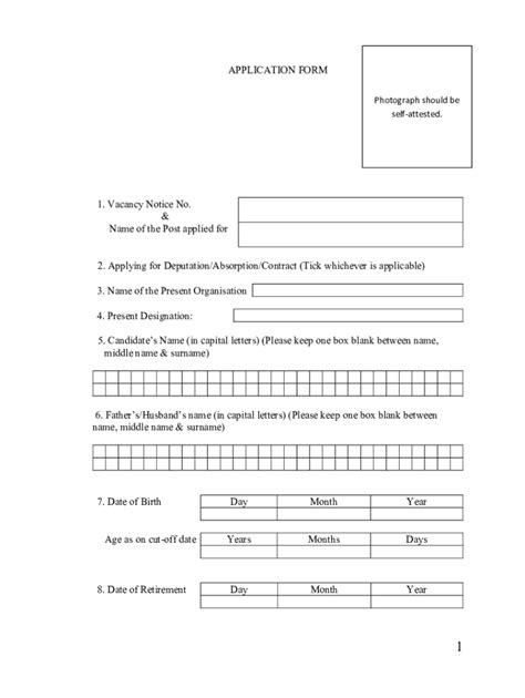 Fillable Online What Is A Self Attested Photograph Fax Email Print