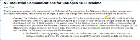 已解决 ni industrial communications for canopen 18 0 for ni9862 ni